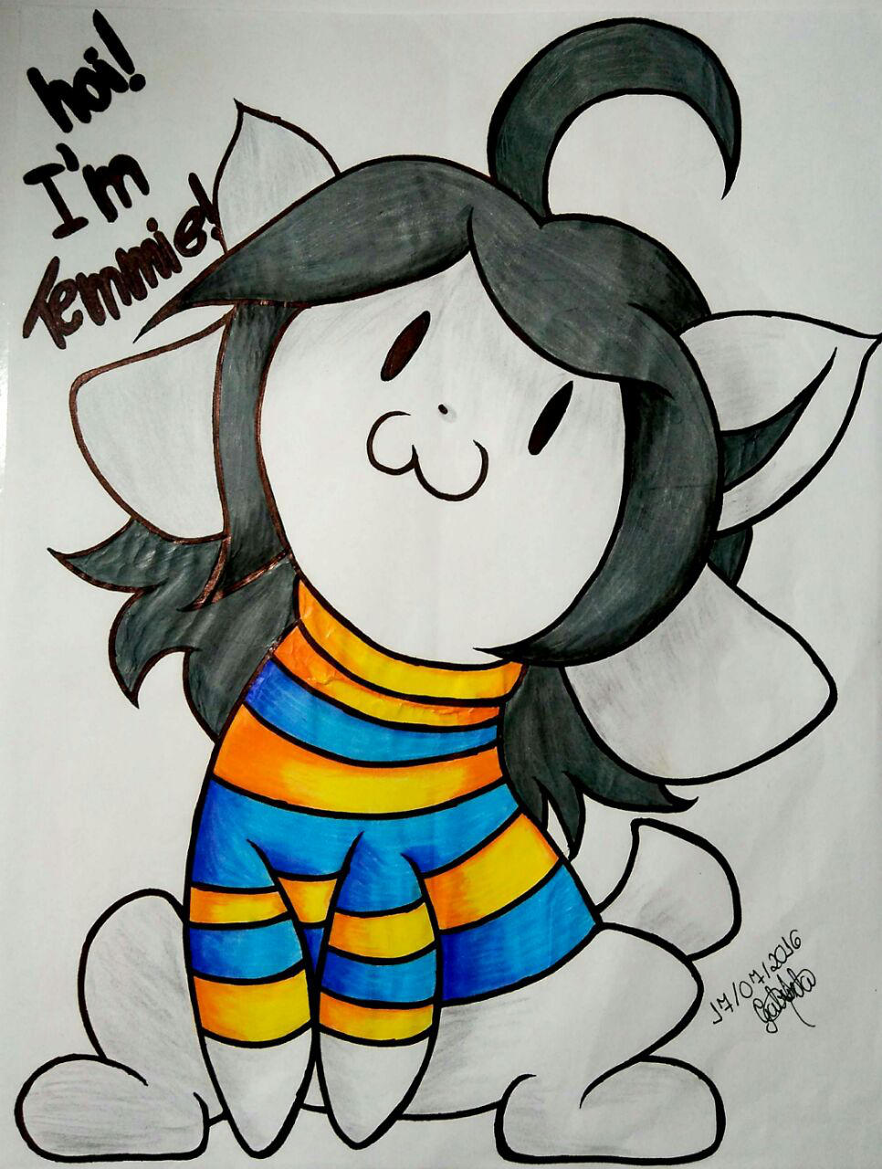 Temmie Drawing - Undertale by Landpop-s2 on DeviantArt