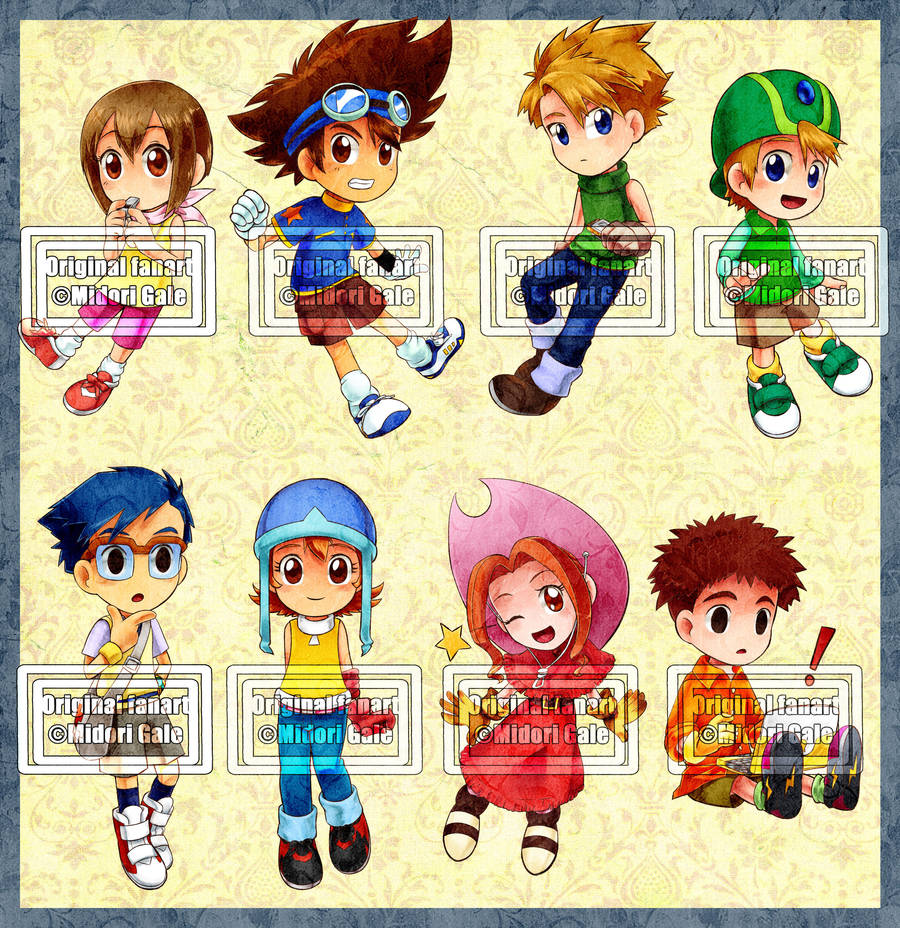 Digimon Adventure keychan chibis by MidoriGale on DeviantArt