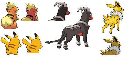 Pokemon Back S P R I T E S. by Band-junk on DeviantArt