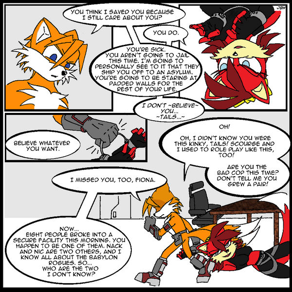Tails and Fiona: Interrogation by CapnChryssalid on DeviantArt