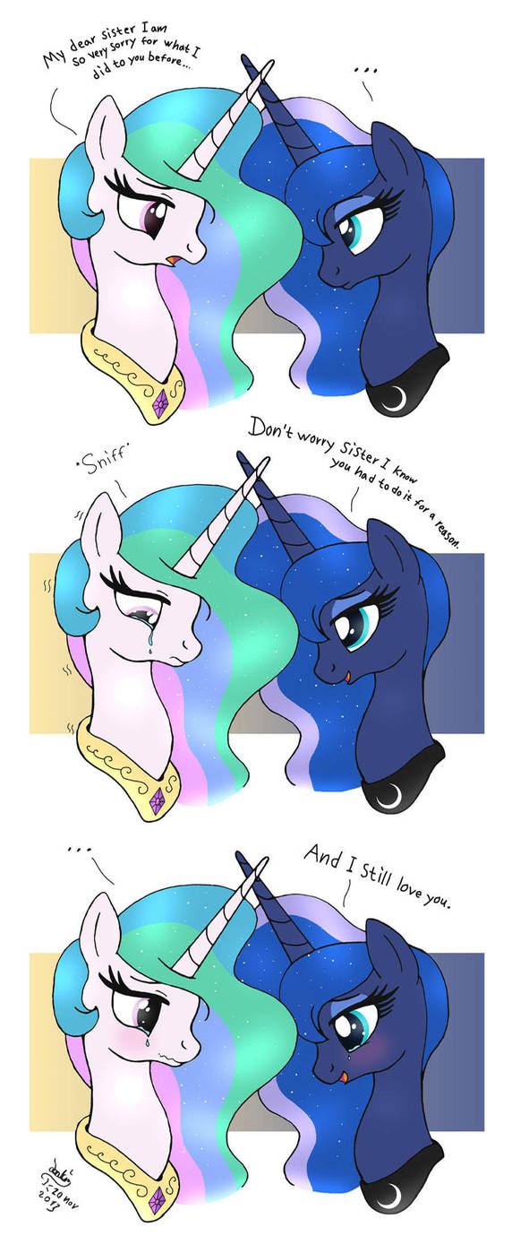 MLP FIM comic - Princess Celestia And Luna by Joakaha on DeviantArt