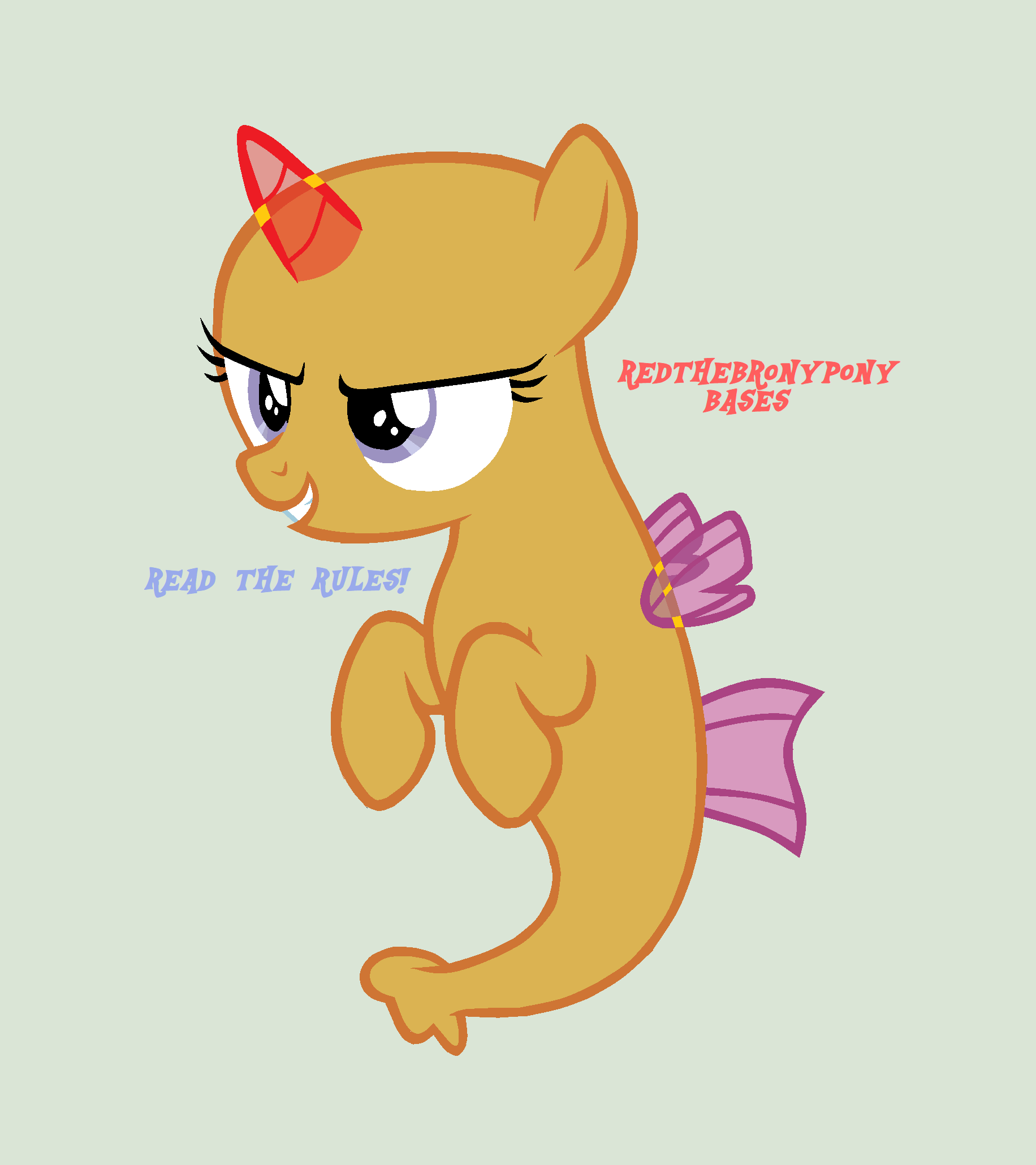MLP Base - Filly sea pony (Scootaloo) by Redthebronypony on DeviantArt