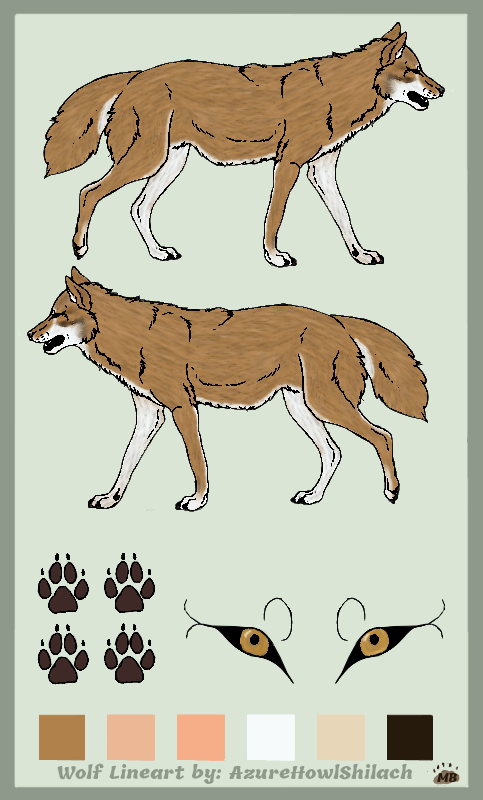 Free wolf ref sheet by AzureHowlShilach on DeviantArt