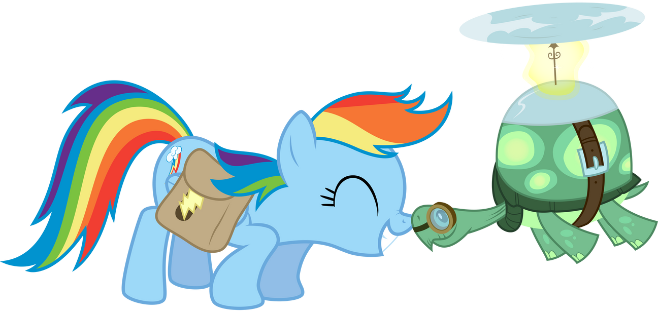 Rainbow Dash and Tank snuggle by thatguy1945 on DeviantArt
