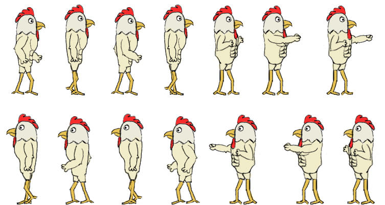 Chicken sprites 1 by Mashakosha on DeviantArt