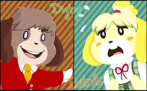 :animated: isabelle + digby booty dance by mushuroom on DeviantArt