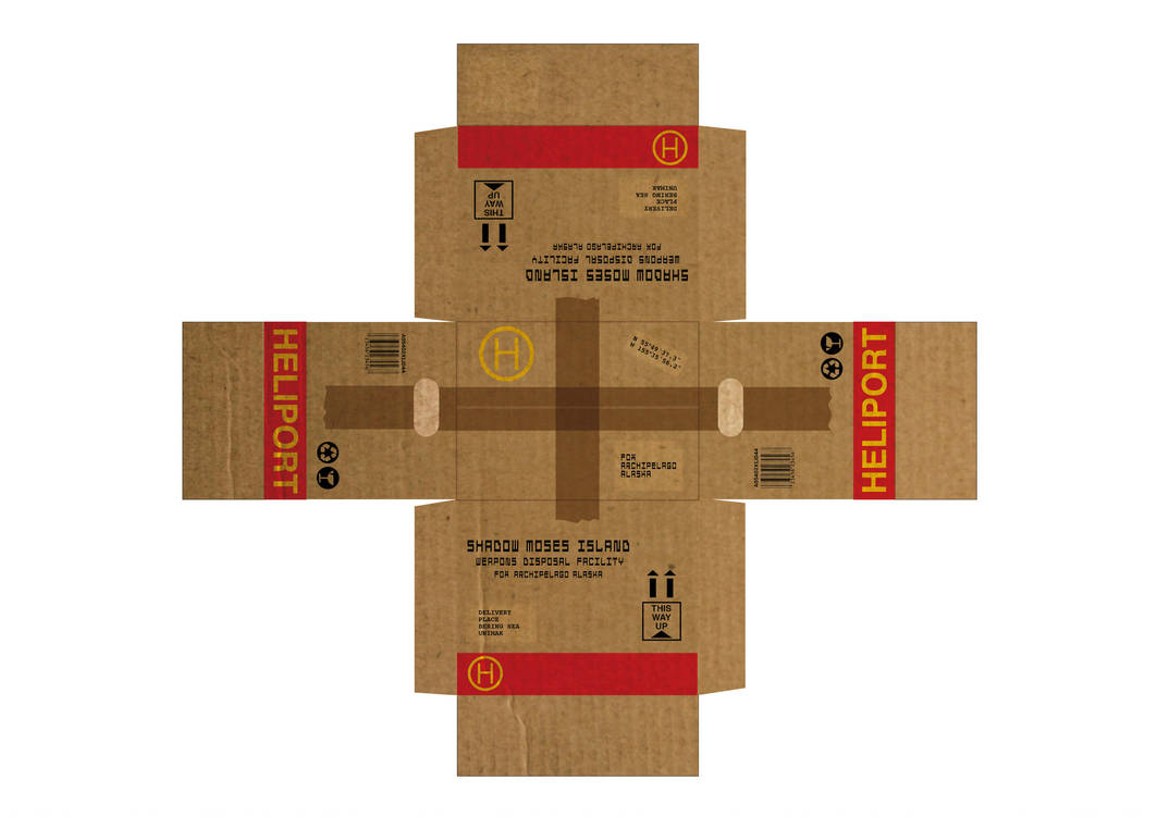 Heliport Cardboard Box from Metal Gear Solid by Moloch15 on DeviantArt