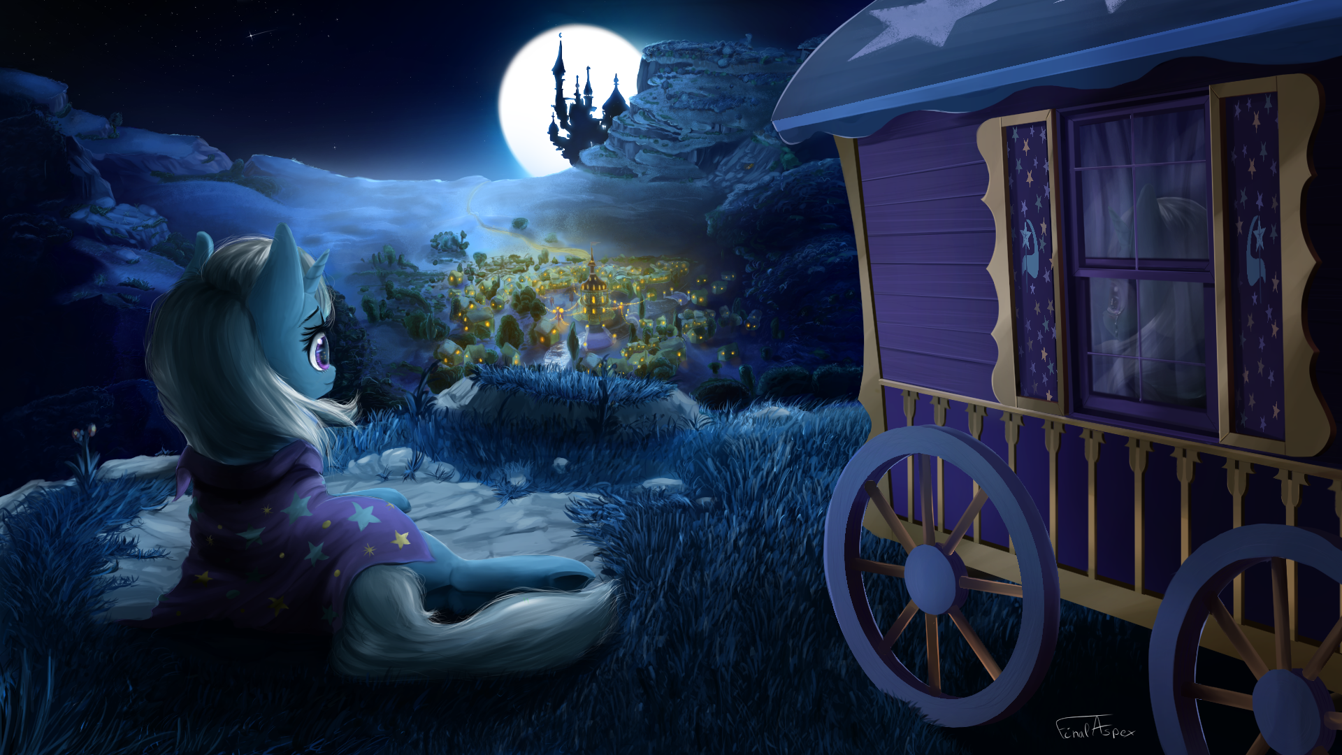 Good night, Ponyville by FinalAspex on DeviantArt
