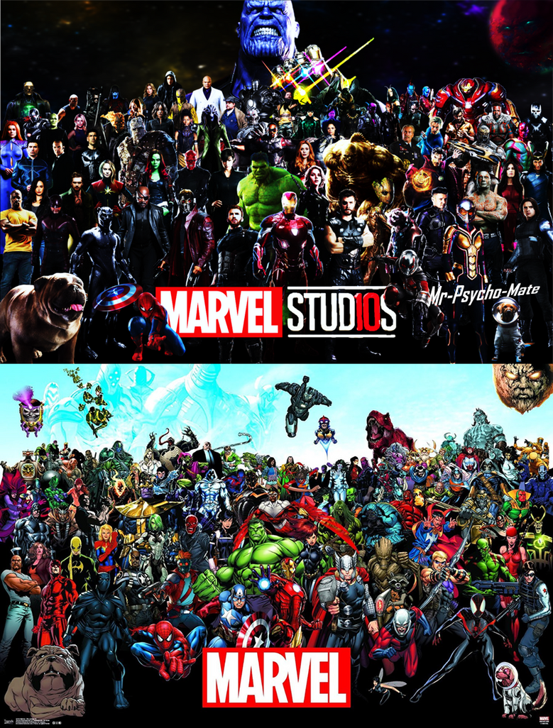 Marvel Studios 10th Anniversary Poster by Mr-Psycho-Mate on DeviantArt