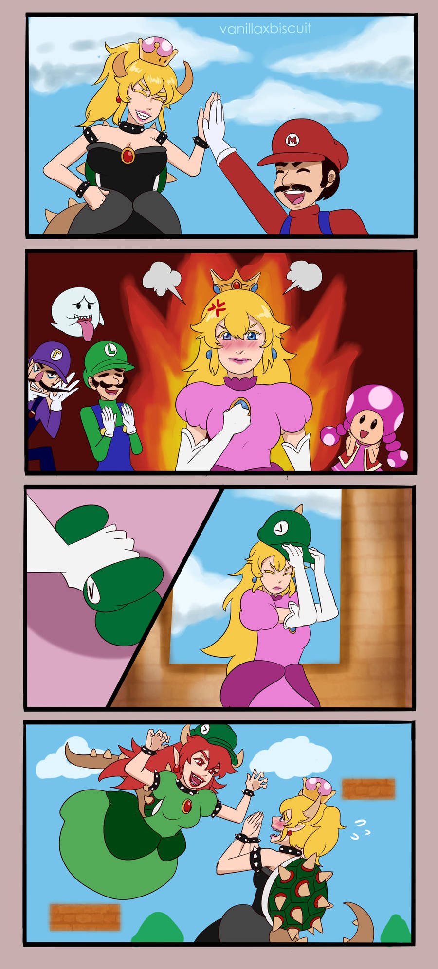 Bowsette vs Nintendo Bowsette by vanillaxbiscuit on DeviantArt