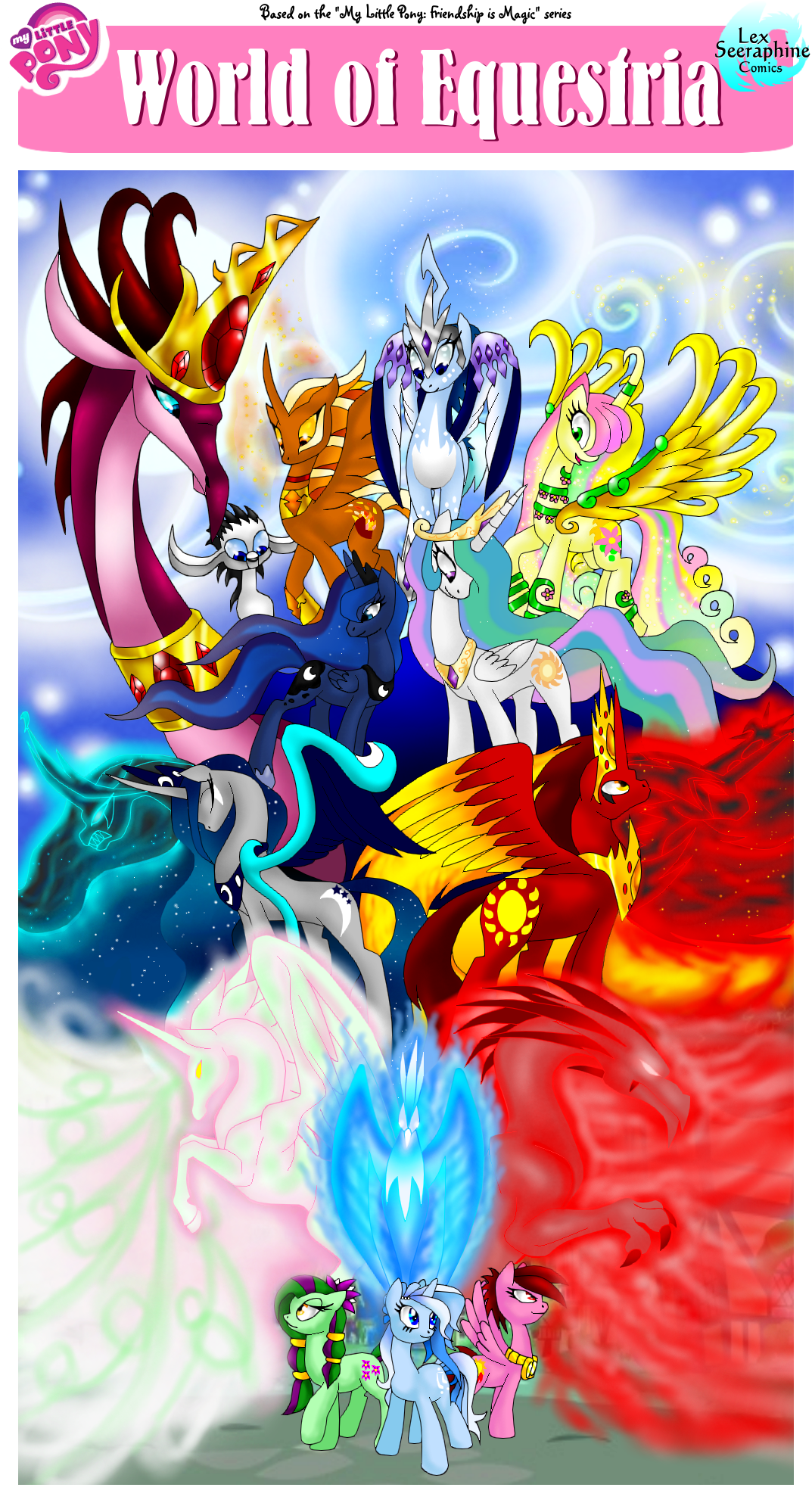 MLP- World of Equestria -COMIC COVER- by Seeraphine on DeviantArt