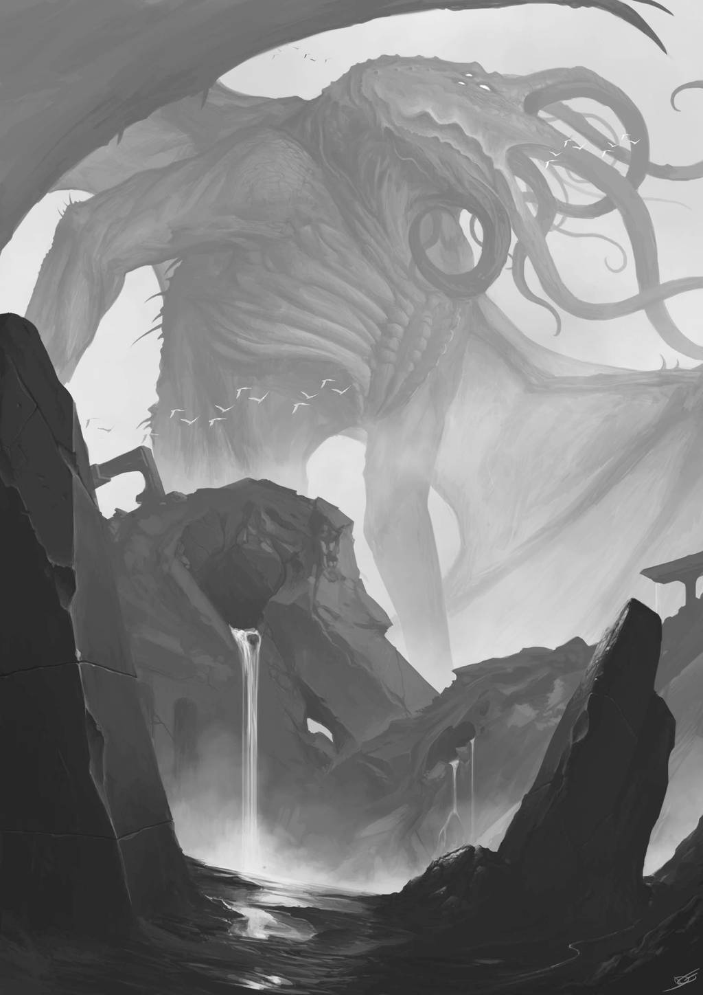 Cthulhu rising by MorkarDFC on DeviantArt