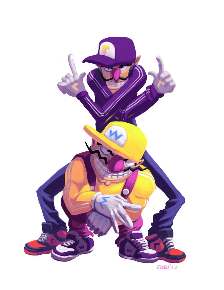 Wario and Waluigi by ArchaicEphony on DeviantArt