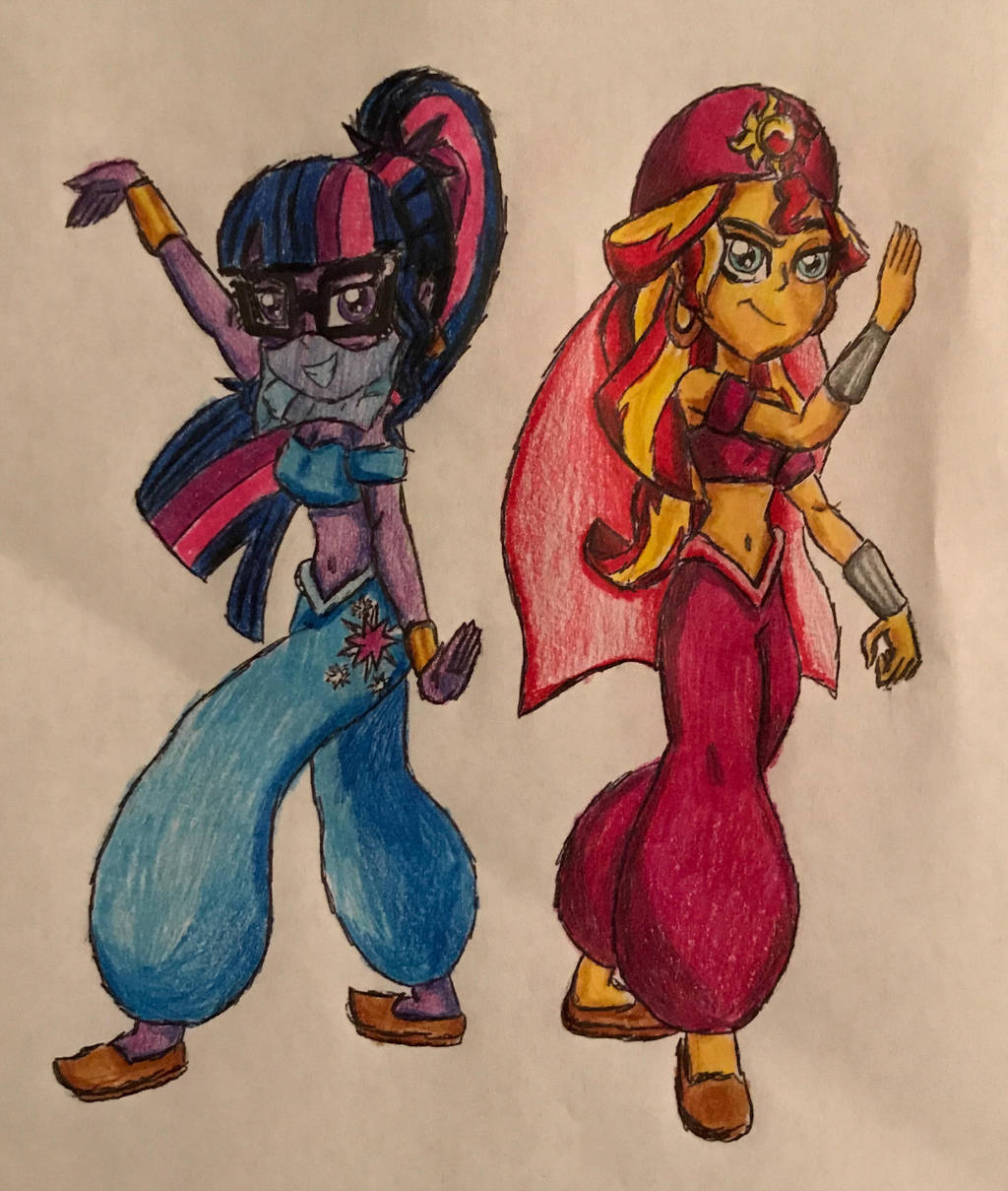 MLP EG Belly Dancers by BozzerKazooers on DeviantArt