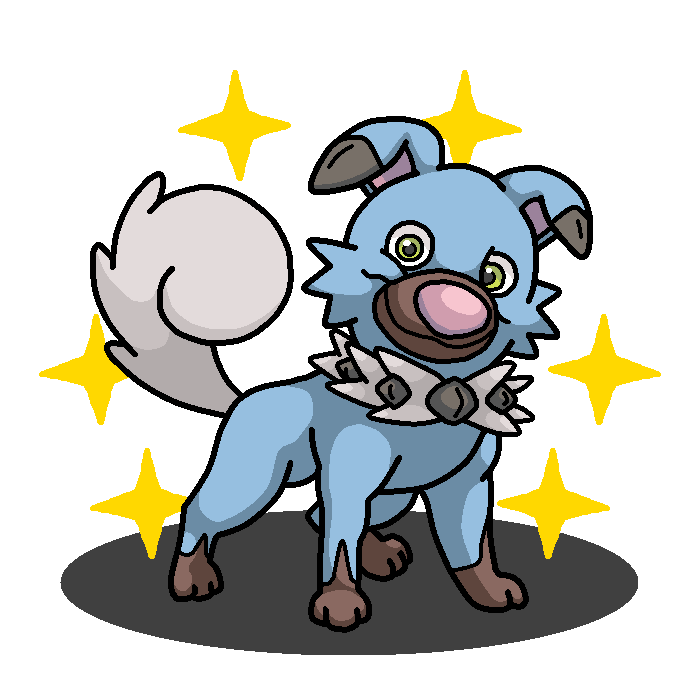 Shiny Rockruff + Bolt by shawarmachine on DeviantArt
