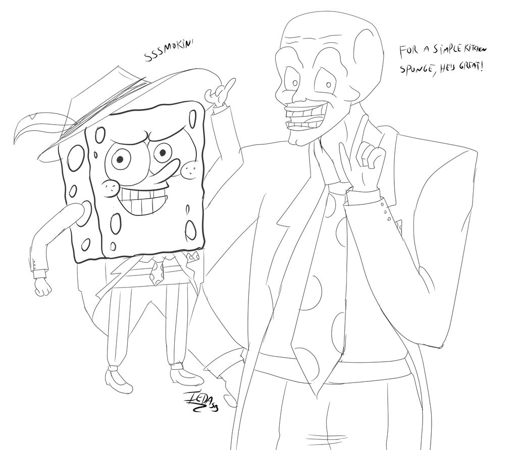 The Mask and SpongeBob by iedasb on DeviantArt