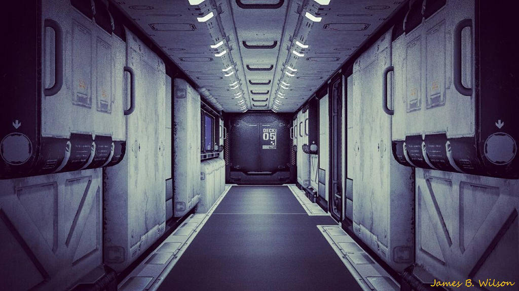 3D Artwork: Spaceship Hallway made by James B. Wil by JamesBWilson on ...