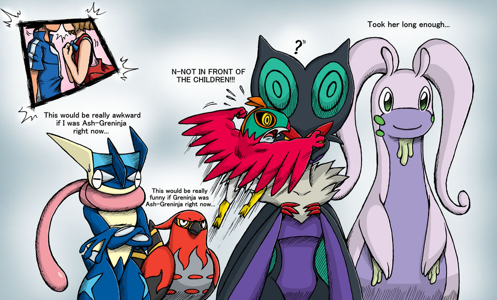 If The Kalos Team Saw Serena Kiss Ash By Rohanite On DeviantArt