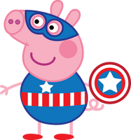 Peppa pig captain america by huuthuat on DeviantArt