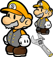 Paper Mario Style - Mister M by Nobunoka on DeviantArt