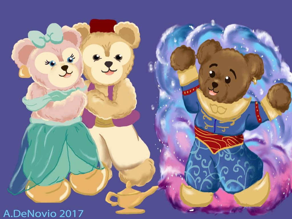 Duffy and Shelliemay meet Genie bear by Artlyss on DeviantArt
