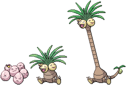 Exeggcute and Exeggutor Sprites by conyjams on DeviantArt