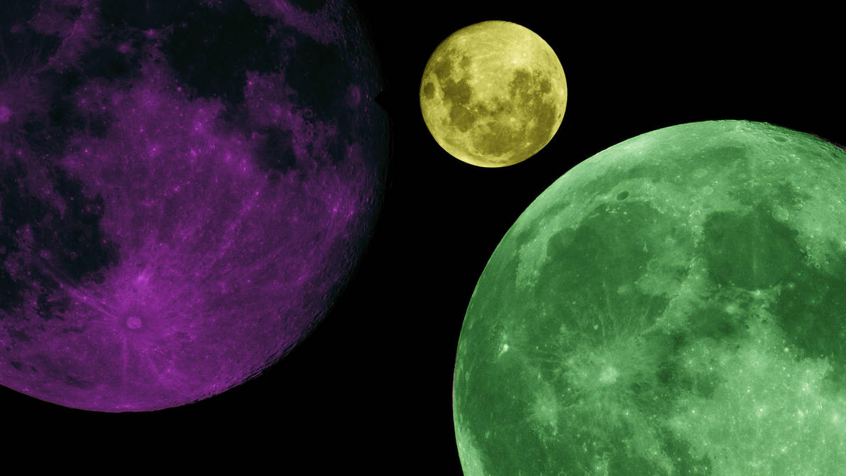Colorful Moon Wallpaper by CookieClickerHD on DeviantArt