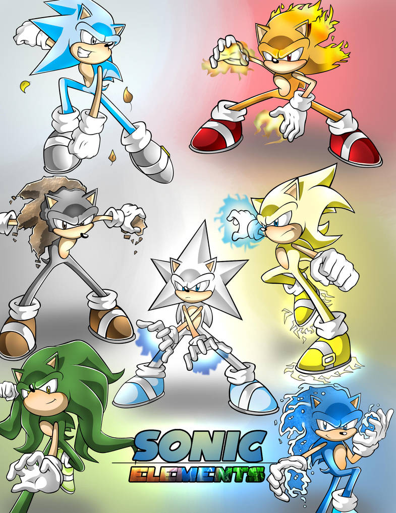 Elemental Sonic by super-sawnyc128 on DeviantArt
