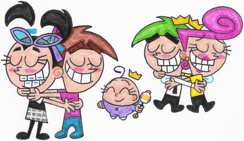 Timmy+Tootie, Cosmo+Wanda, and Poof's Happiness by nintendomaximus on ...
