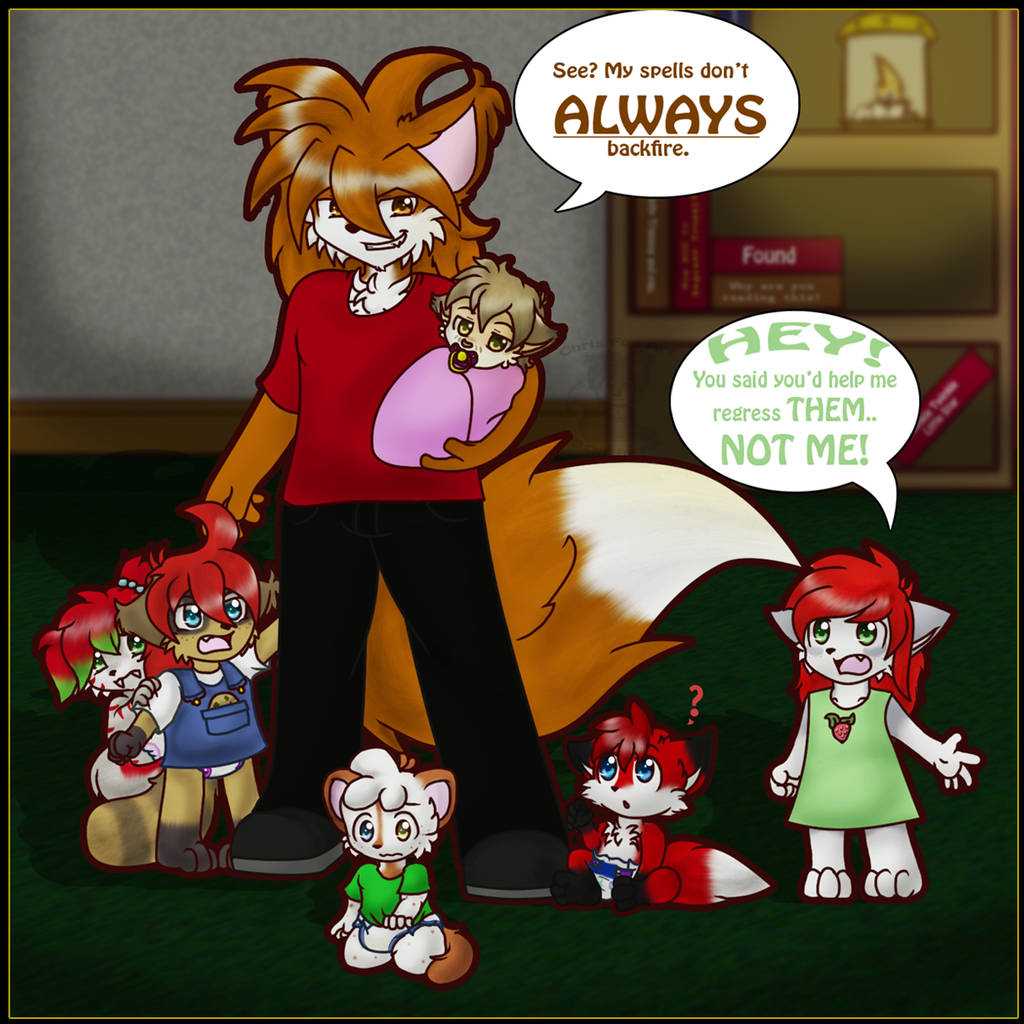 Upside to Age Regression 11: Reading by BabyChrisFox on DeviantArt