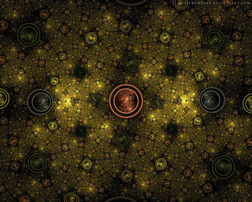 Yellow Fractal Wallpaper by LadyFromEast on DeviantArt