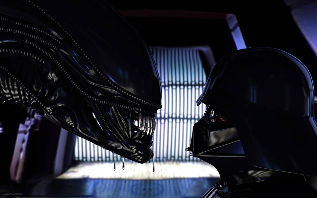 Darth Vader vs Alien by kondaspeter1 on DeviantArt