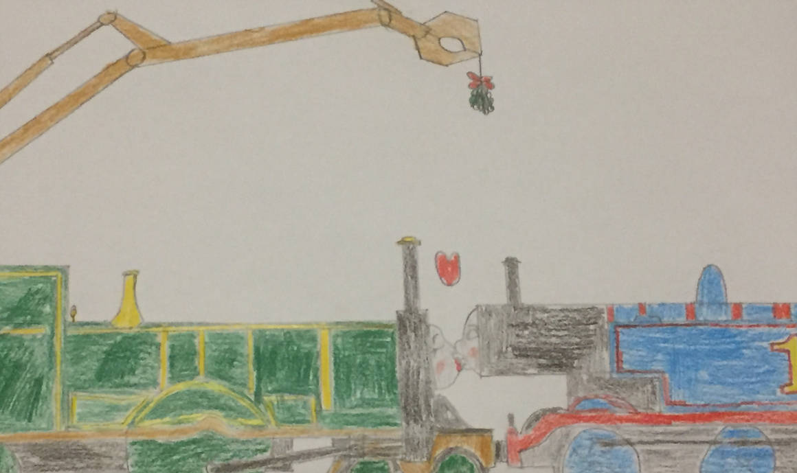 Thomas X Emily Mistletoe Kiss By Jwwprod On Deviantart