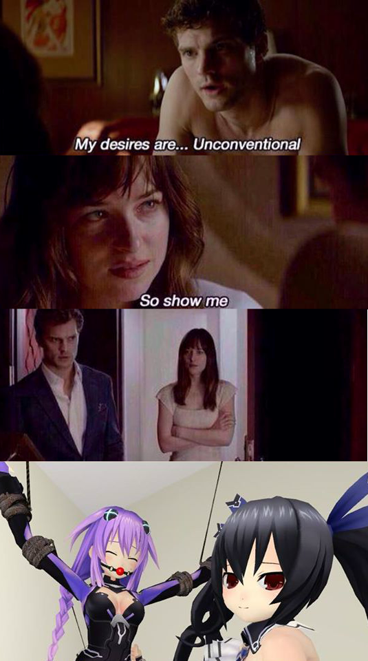Fifty Shades of Grey Meme: Hyperdimension Neptunia by sonic171000 on ...