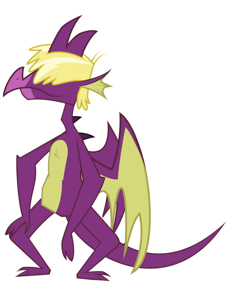 Purple teenage dragon for MLP-VC poster collab by QTMarx on DeviantArt
