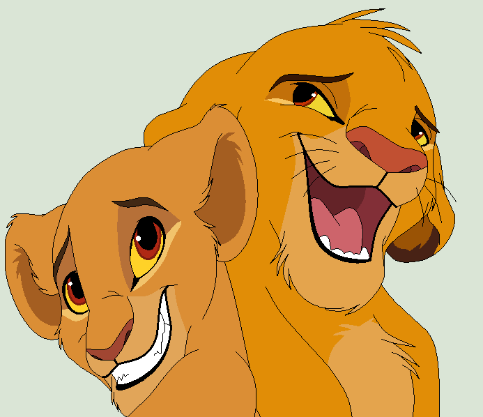 Simba+Kiara comparison - cubs by The-Lion-Koo on DeviantArt