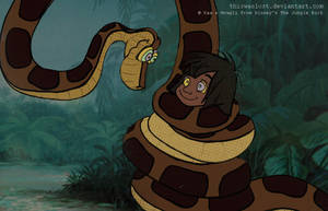 Mowgli slides down Kaa's coils (GIF) by Swedishhero94 on DeviantArt