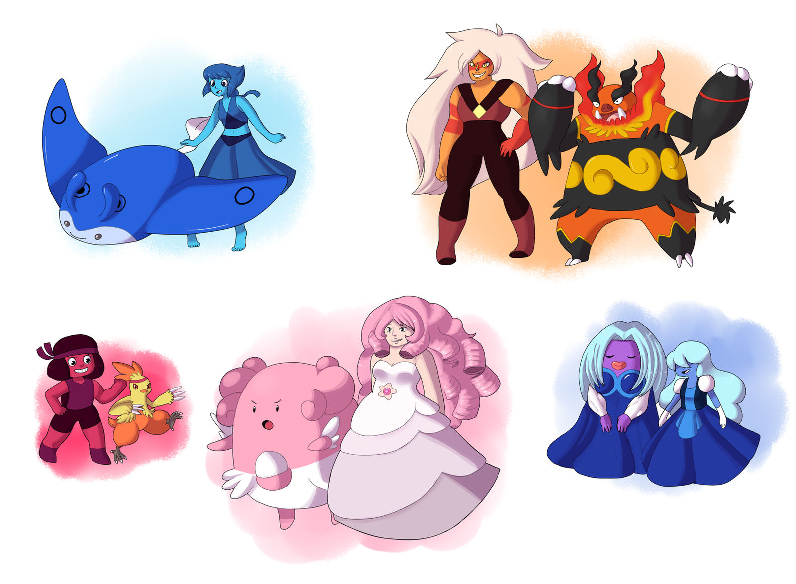 Pokemon x Steven universe- Pokemon trainers Pt.2 by Quarbie on DeviantArt