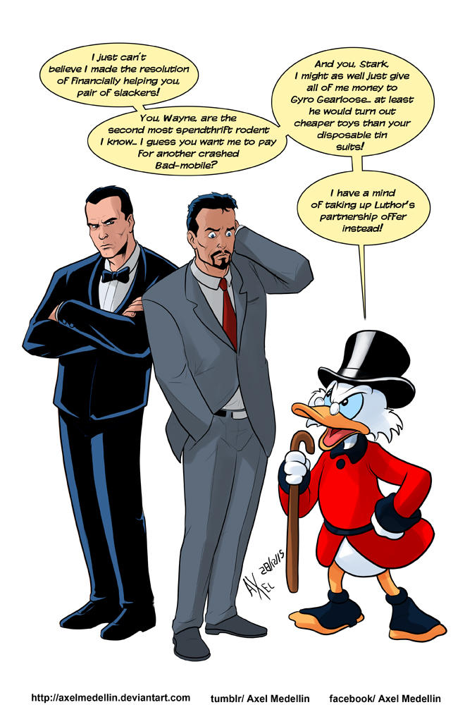TLIID 272. Scrooge McDuck helping Tony and Bruce by AxelMedellin on ...