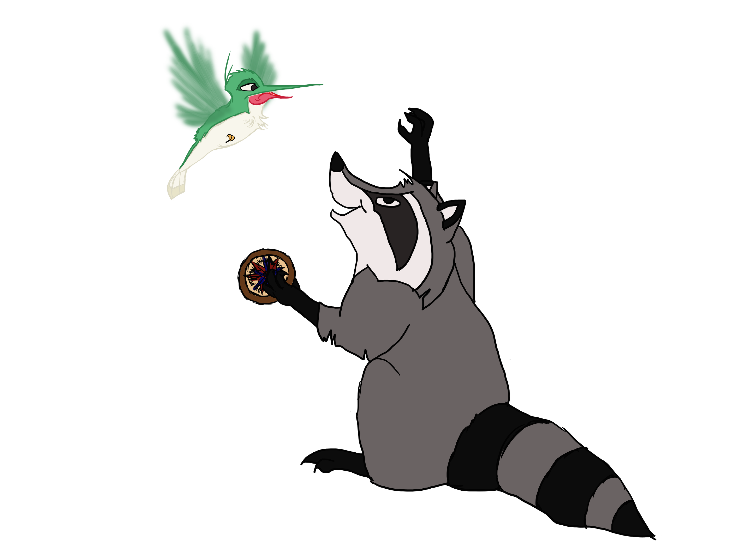 Pocahontas buddies: Meeko and Flit -COLLAB- by riverTurtle790 on DeviantArt