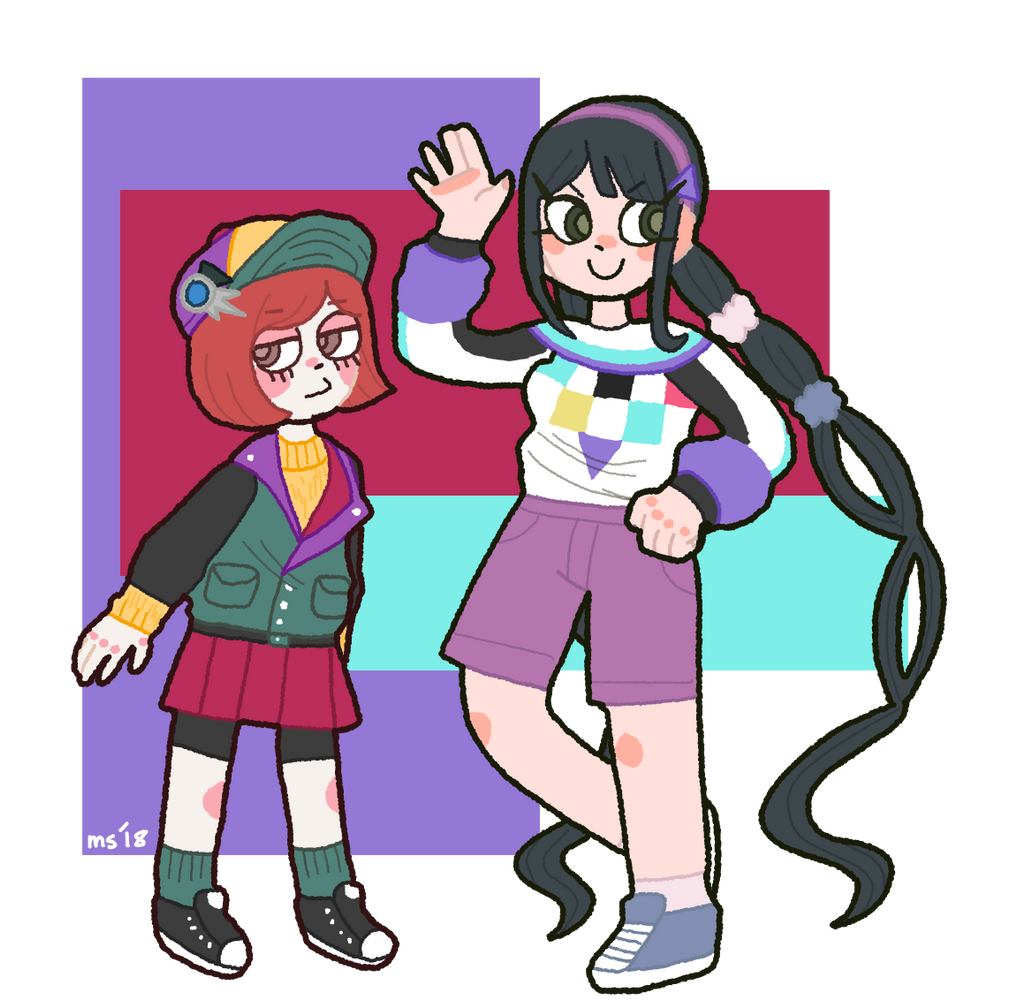himiko and tenko by bombrushblush on DeviantArt