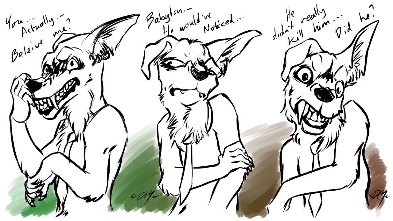 Werewolf Expressions 1 by DarkmaneTheWerewolf on DeviantArt