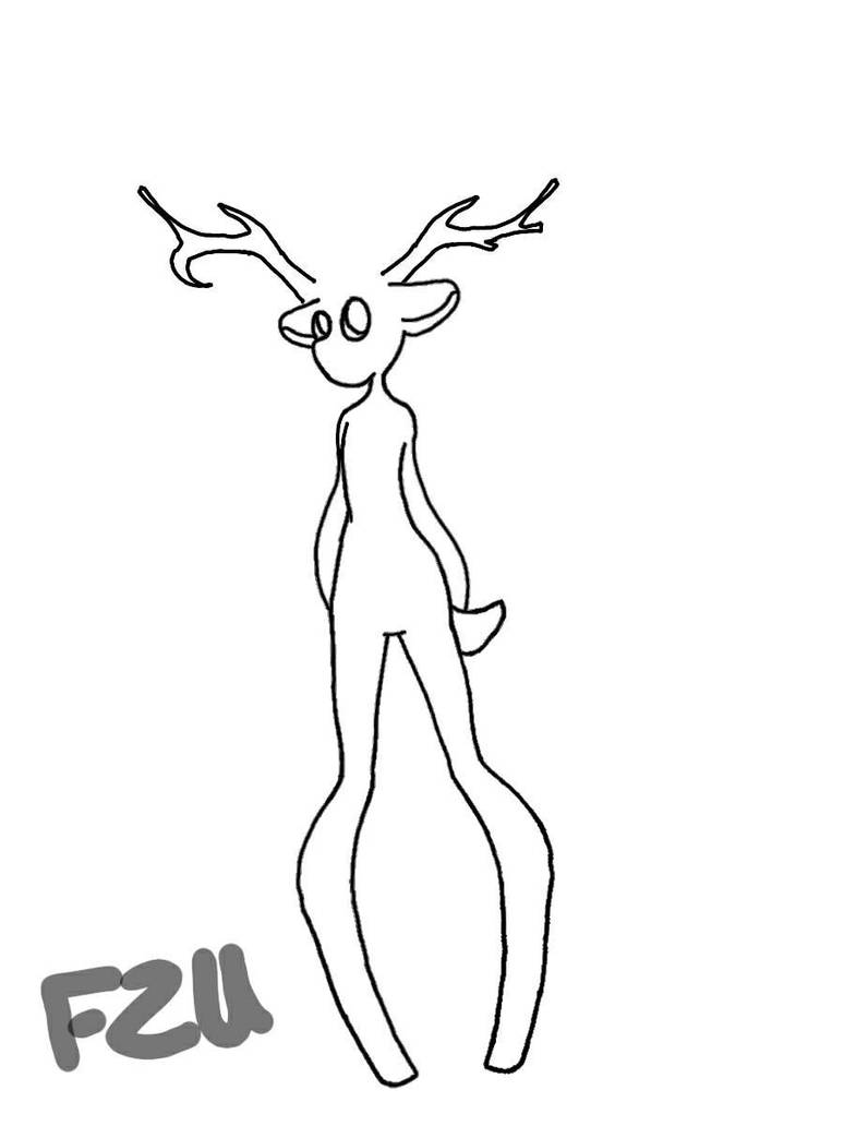 f2u deer base by AlpacaArts on DeviantArt