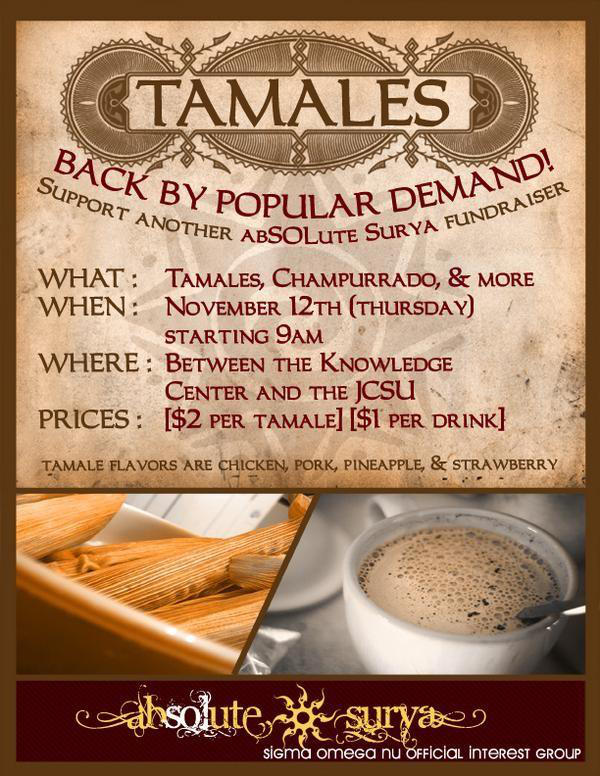 abSOLute Surya Tamales Flyer by ill-lil-girl on DeviantArt
