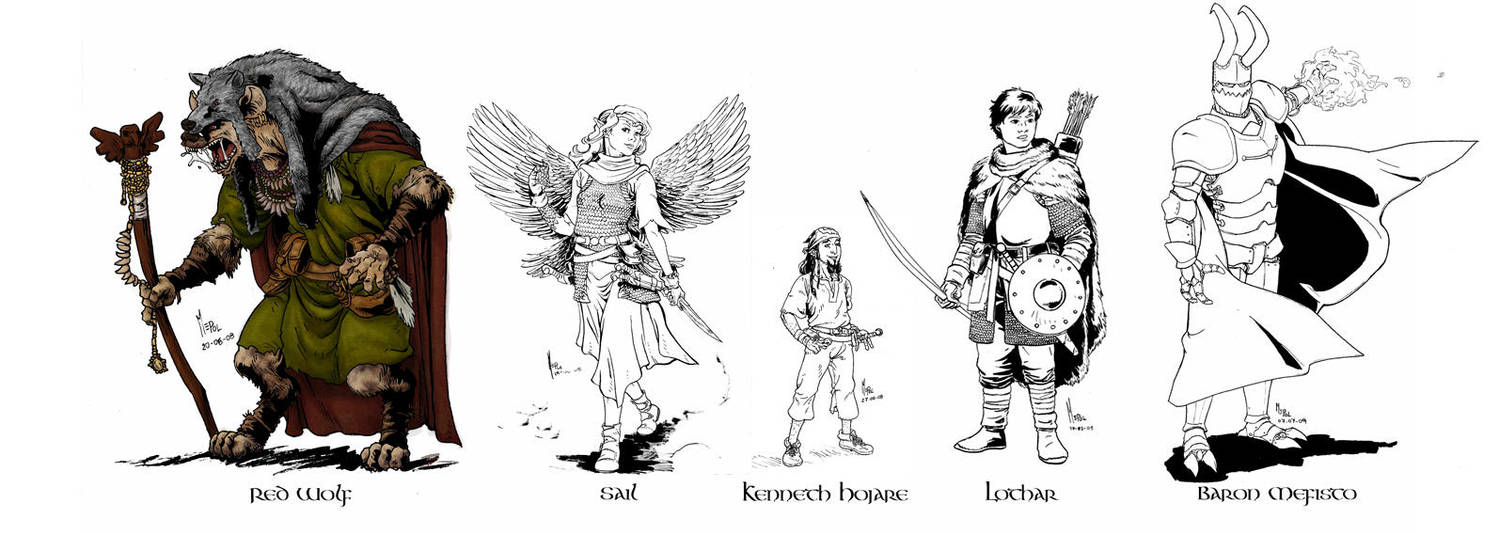 DnD Characters Designs by mepol on DeviantArt