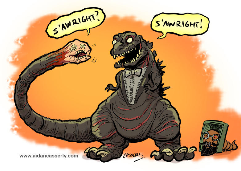 Shin Godzilla and Friend by DadaHyena on DeviantArt