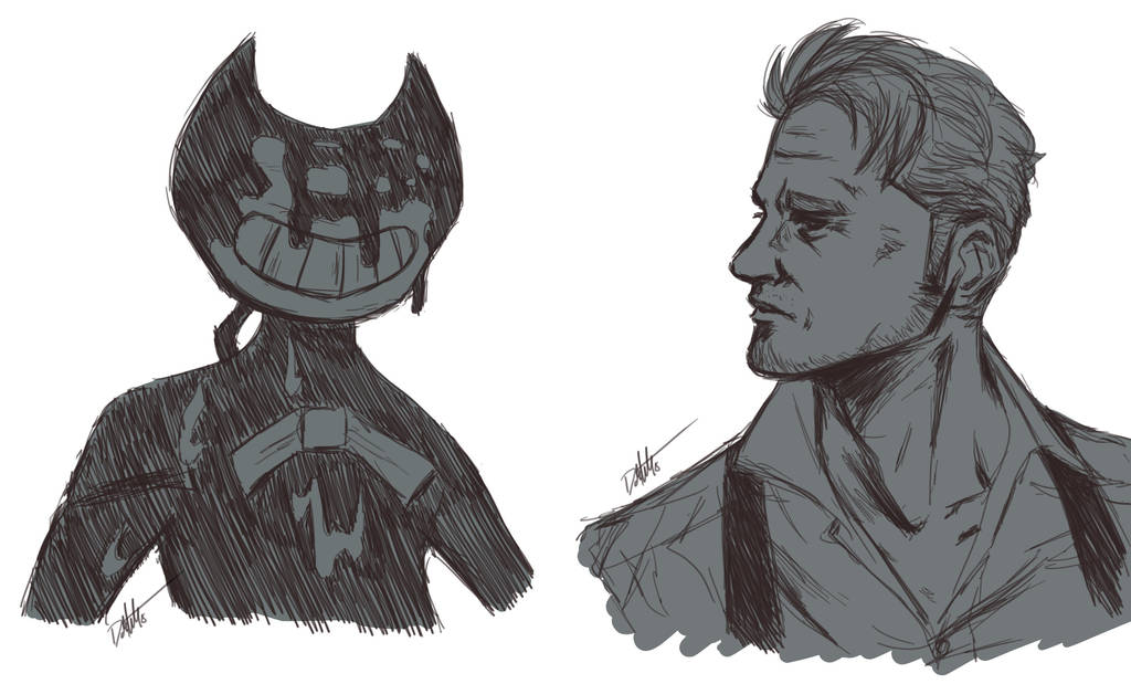 Bendy and Henry by Dobermutt on DeviantArt