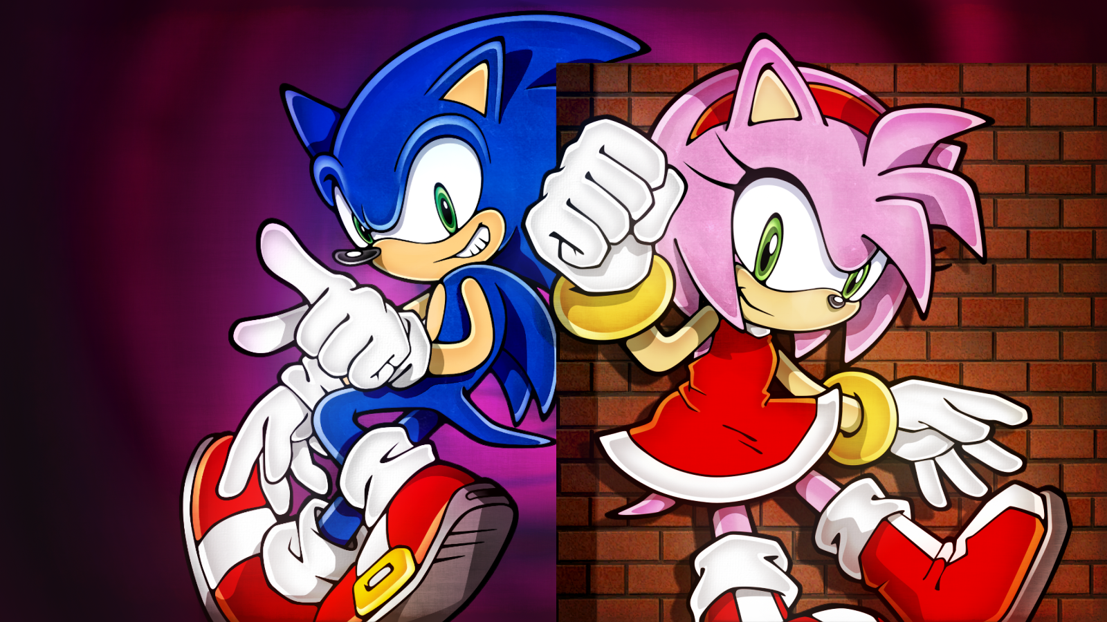 Sonic and Amy[1] by Light-Rock on DeviantArt
