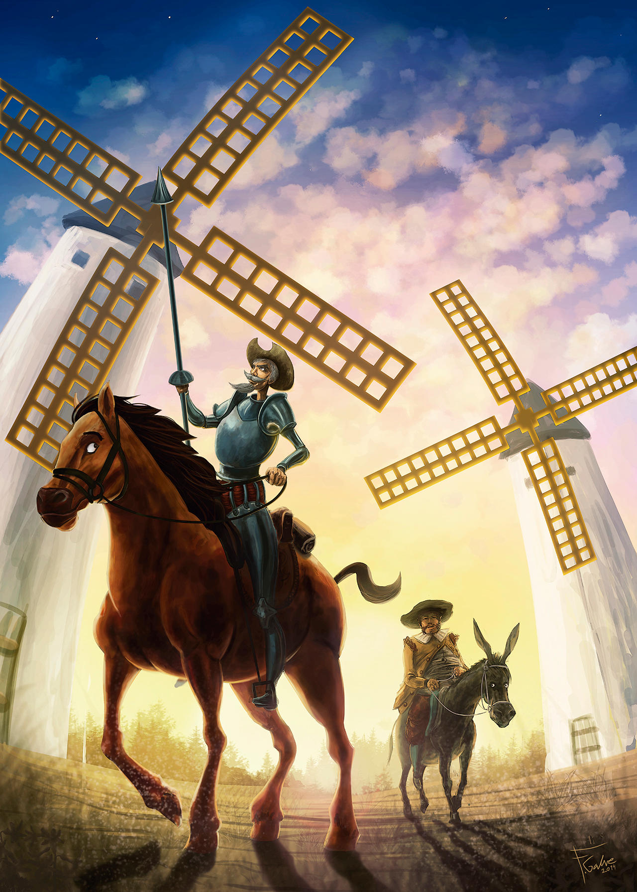 Don quijote and Sancho Panza by FGalve on DeviantArt Don quijote and Sancho Panza by FGalve on DeviantArt