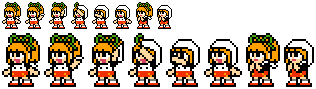 Mega Man 11 Roll Sprite Sheet 8-Bit by BraveBowmanTBW on DeviantArt
